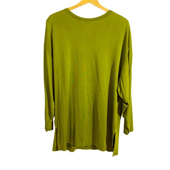 Van Saken | Tops | Von Saken Green Silk Long Sleeve Shirt Free Size ...
